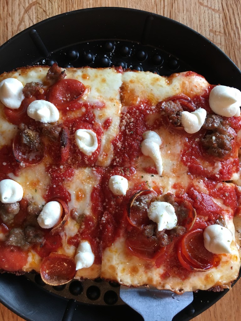 Blue Pan Pizza | sliced up – Gluten Free Pizza Club
