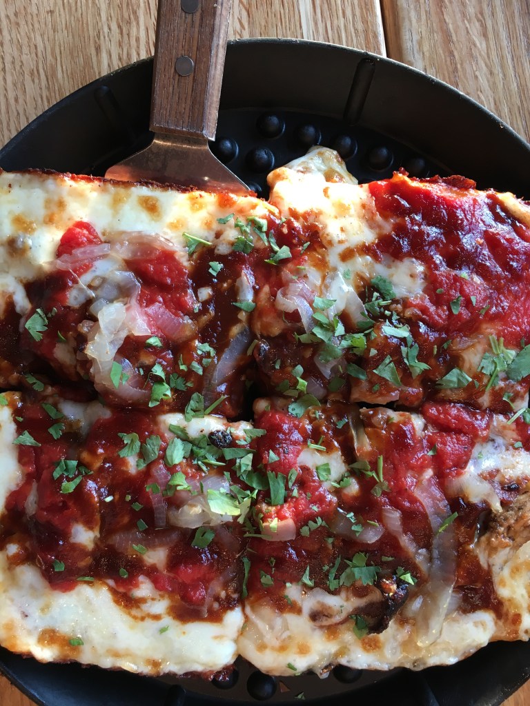 Blue Pan Pizza | sliced up – Gluten Free Pizza Club